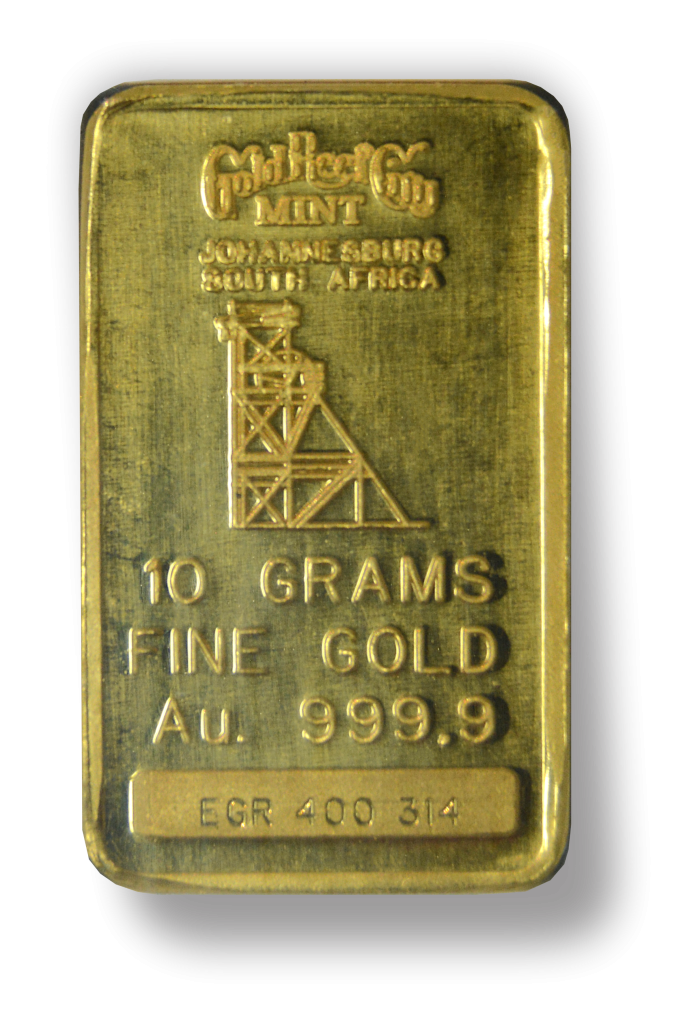 10g Gold Minted Bar – Gold Reef City Mint