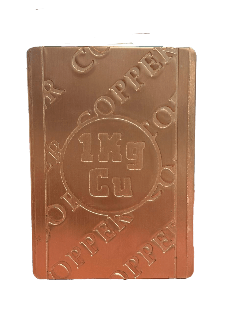 1kg Copper Cast Bar – Gold Reef City Mint