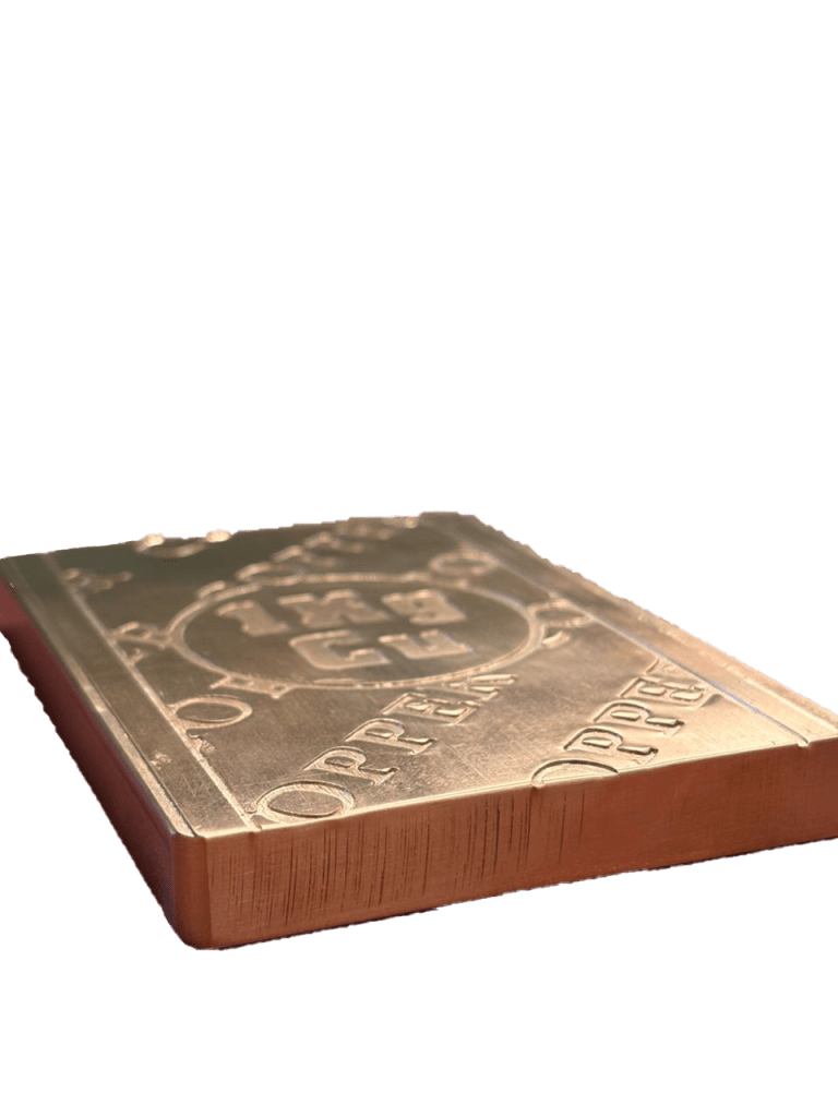 1kg Copper Cast Bar – Gold Reef City Mint