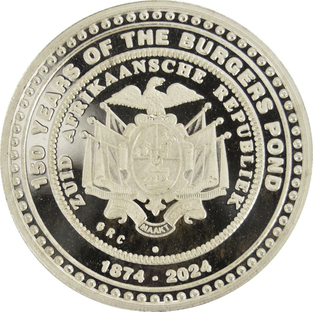 Fine Silver -150th anniversary Burgers Pond – Gold Reef City Mint