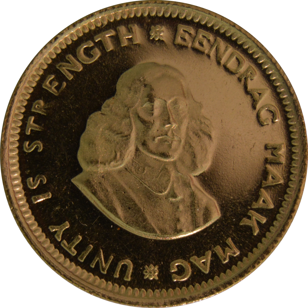 SA Gold R1 – 1969 – Proof Like/UNC – Gold Reef City Mint